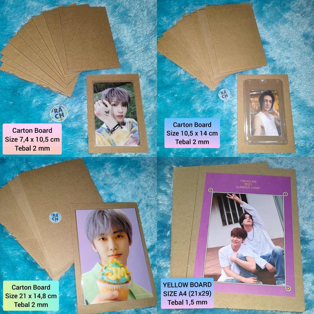 Jual CARTON BOARD GREY BOARD YELLOWBOARD PACKING PHOTOCARD POSTCARD ...