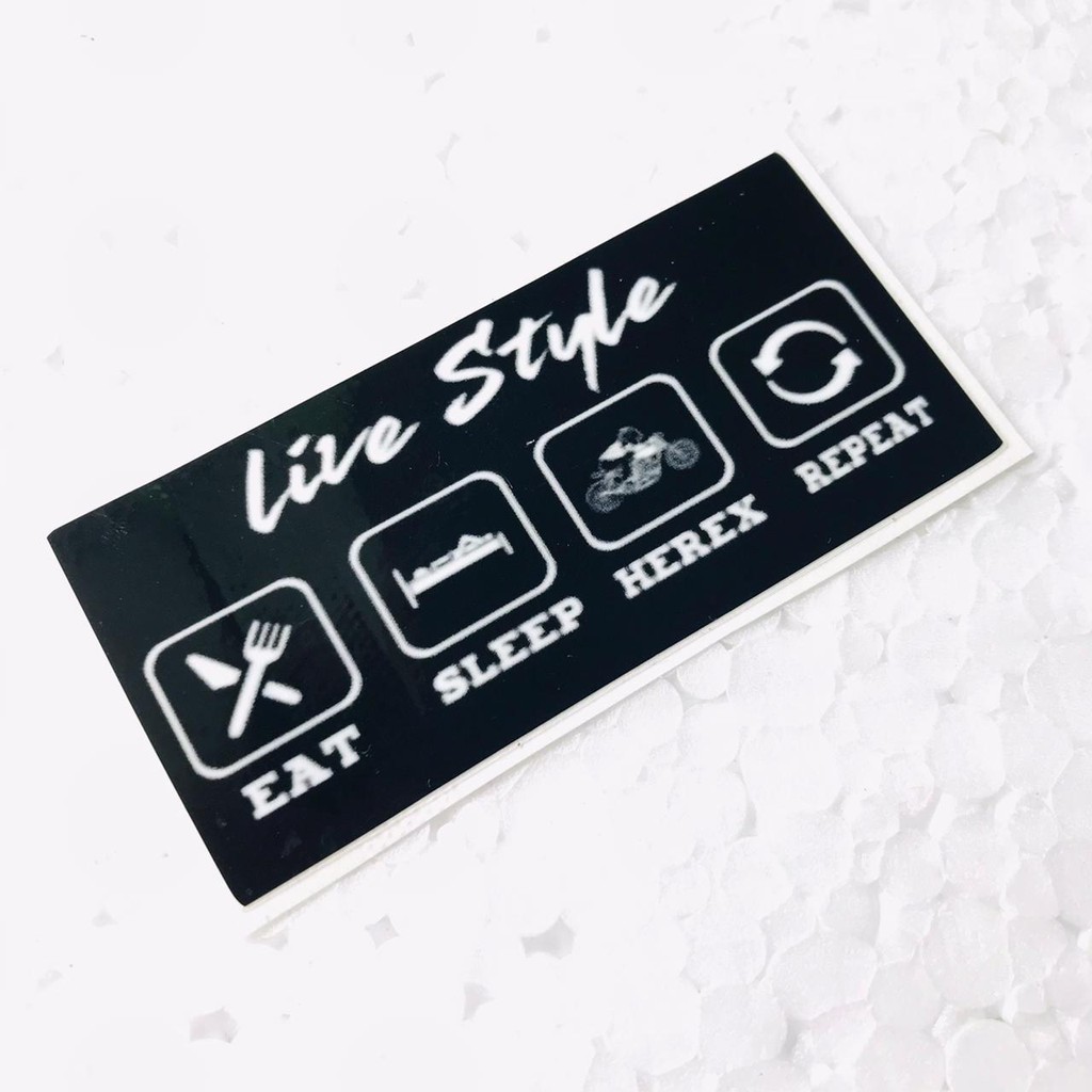 Jual Sticker Life Style Bahan Ritrama Laminasi Glossy | Shopee Indonesia