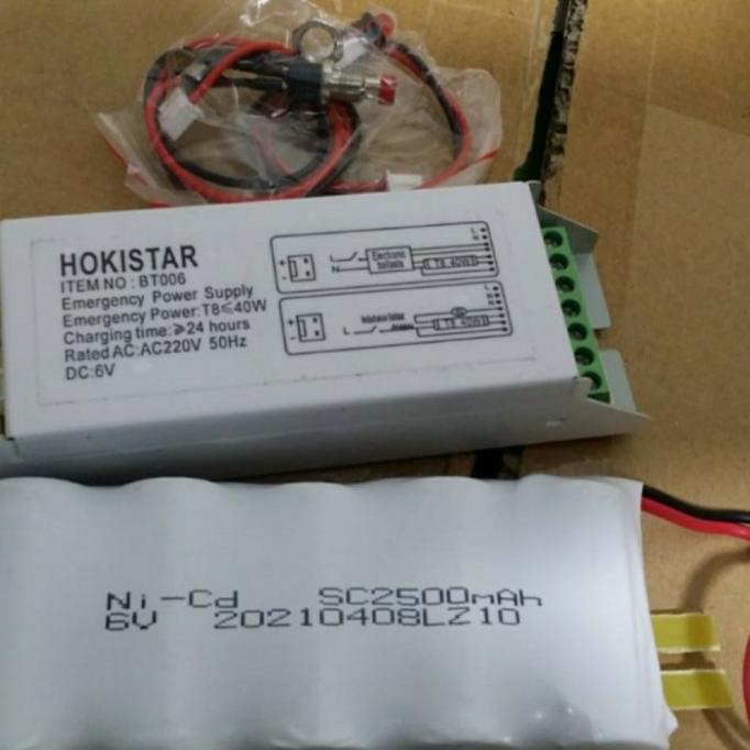 Jual nicad battery lampu neon TL / power pack neon T8 emergency ...