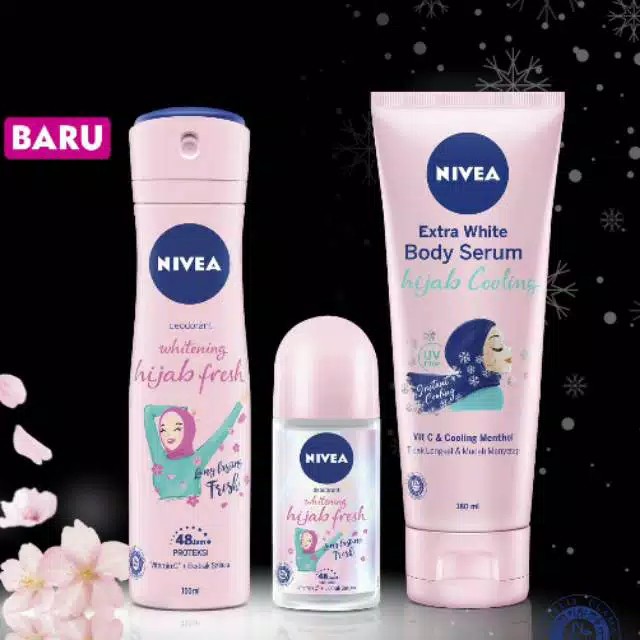 Jual Paket nivea hijab lengkap new produk deo roll on 25 ml / deo spray ...
