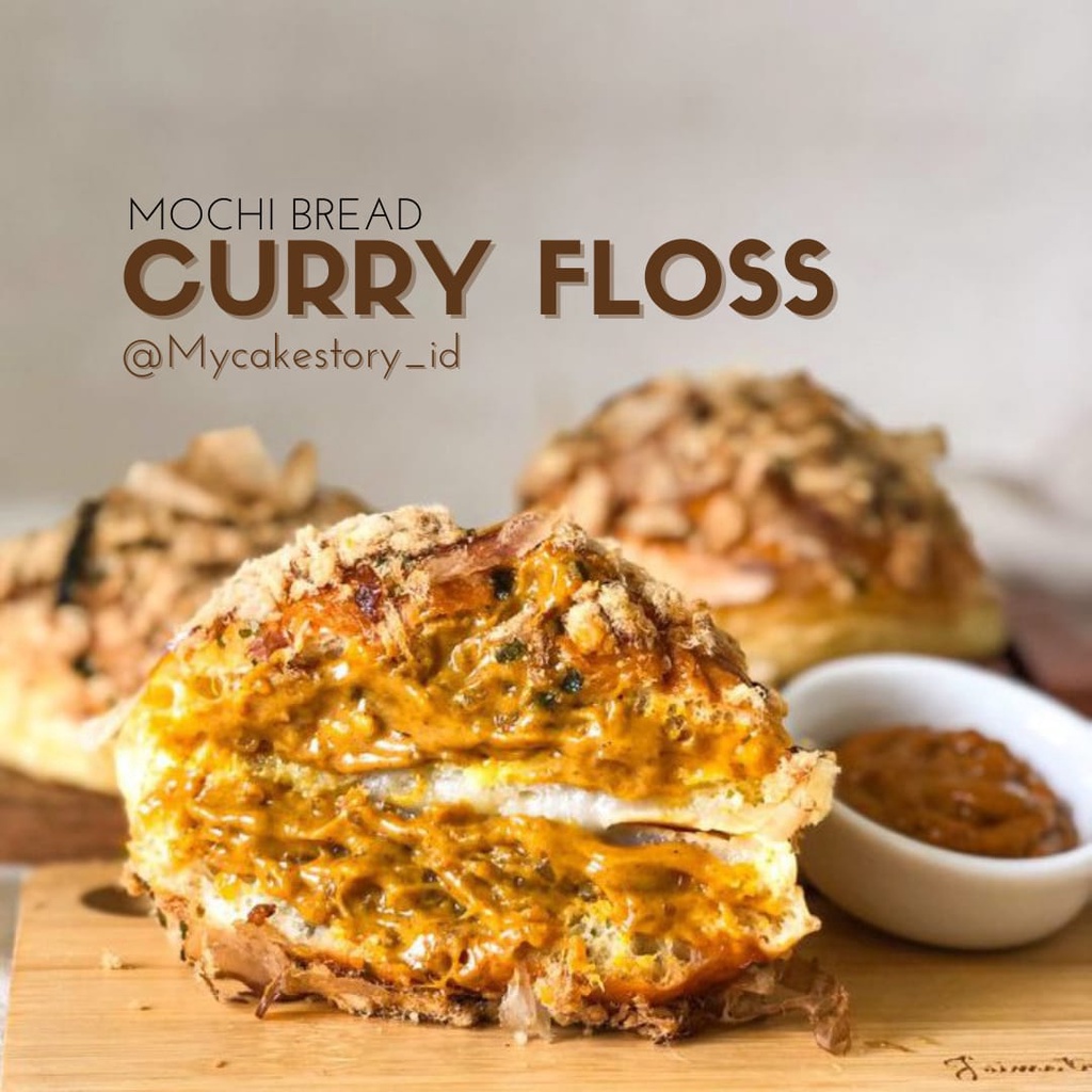 Jual Roti Mochi - JAPANESE CURRY with CHICKEN FLOSS (Original/ Spicy ...