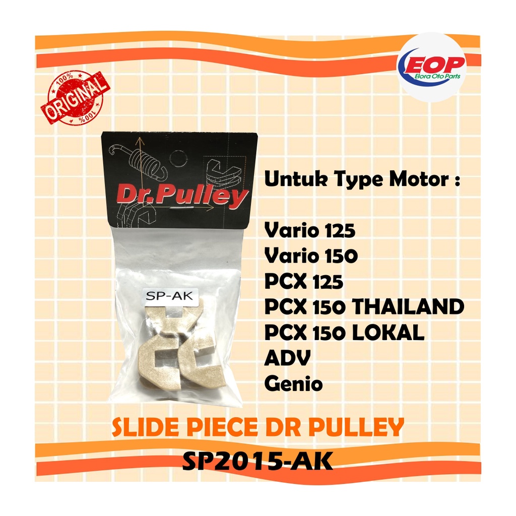 Jual Slide Piece Vario, PCX, ADV Dr. Pulley SP-2015-AK Original ...