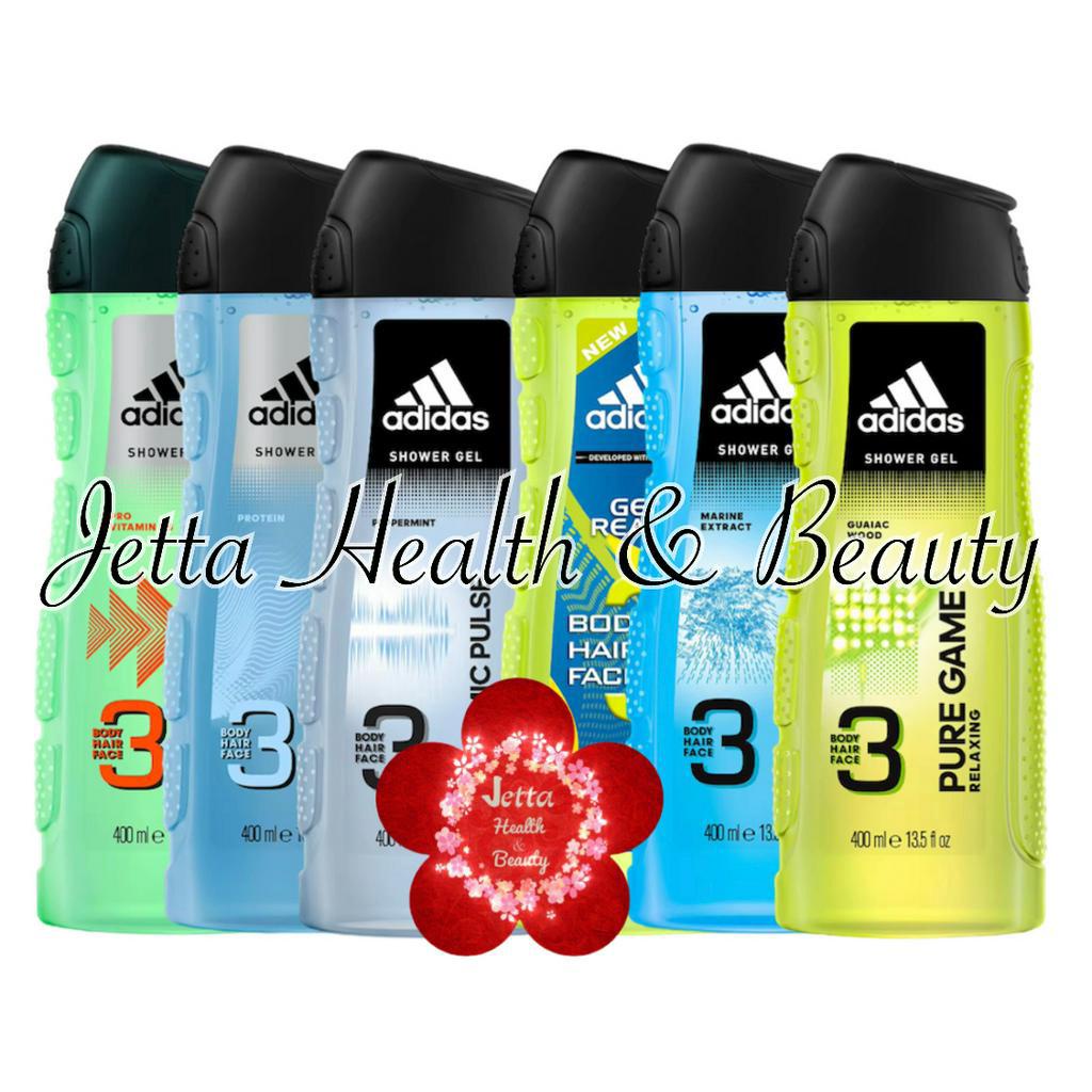 Jual Adidas Men Shower Gel 3in1 Body Hair Shampoo & Facial Wash 250ml ...