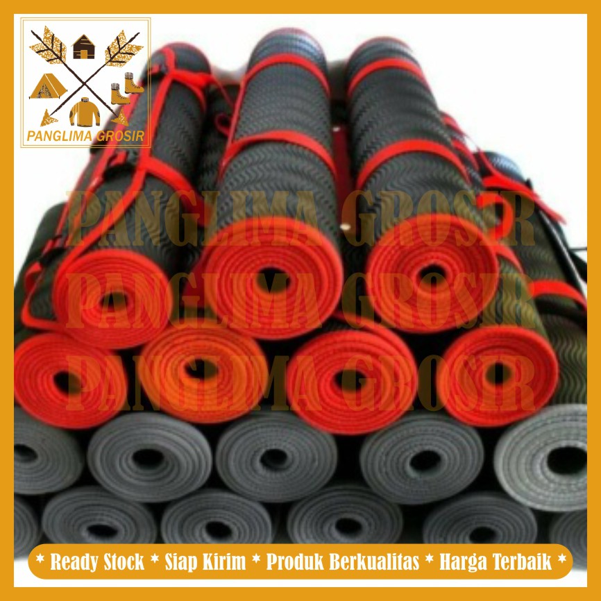 Jual Matras Gulung Matras Camping Hitam Bahan Spon Karet 3 mm Matras ...