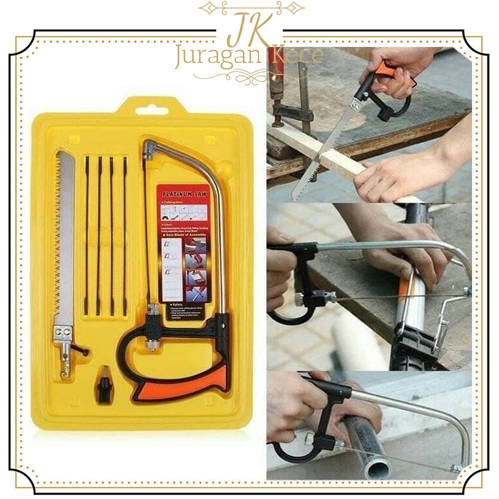 Jual Gergaji Mini Saw Set Magic Saw 8 In 1 Multifungsi Hacksaw Triplek ...