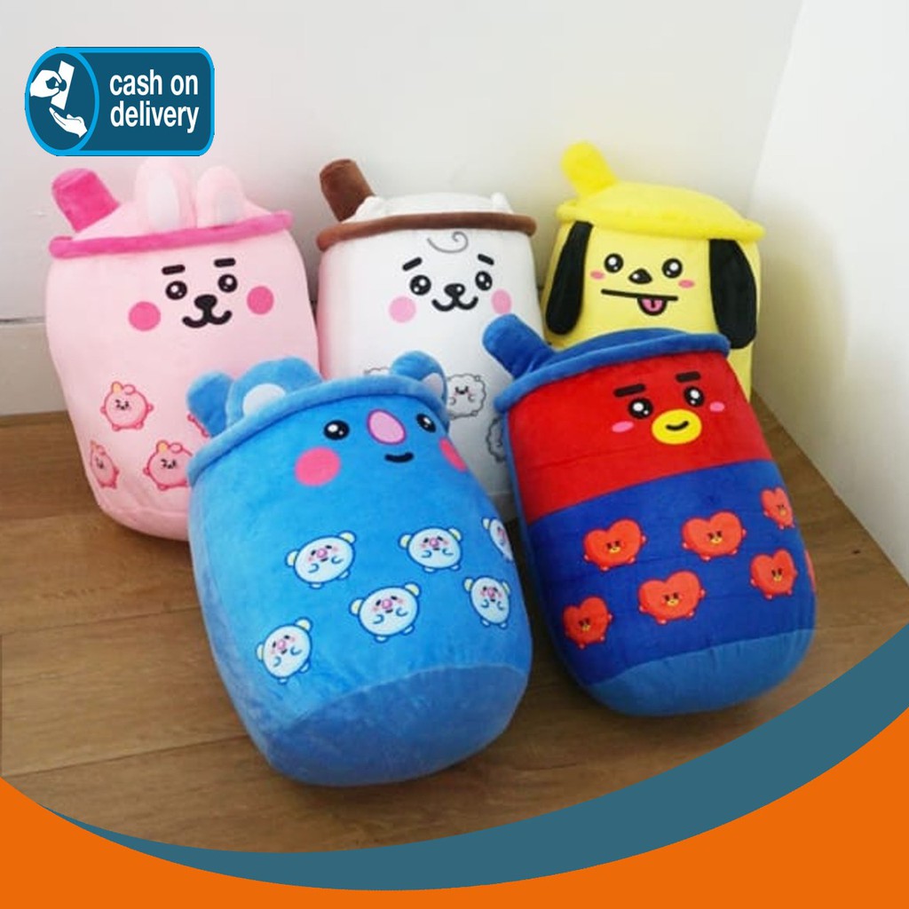Jual BONEKA BT BOYBAND KOREA BOBA BUBBLE TEA PLUSH PLUSHY MAINAN ANAK ...