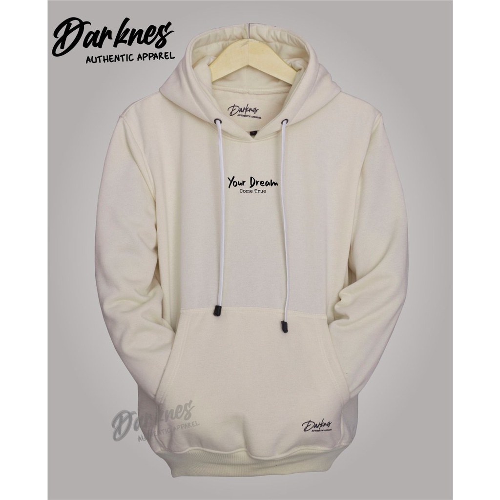 Jual suiter pria hoodie terbaru 2021 WARNA CREAM sweater cowok original ...
