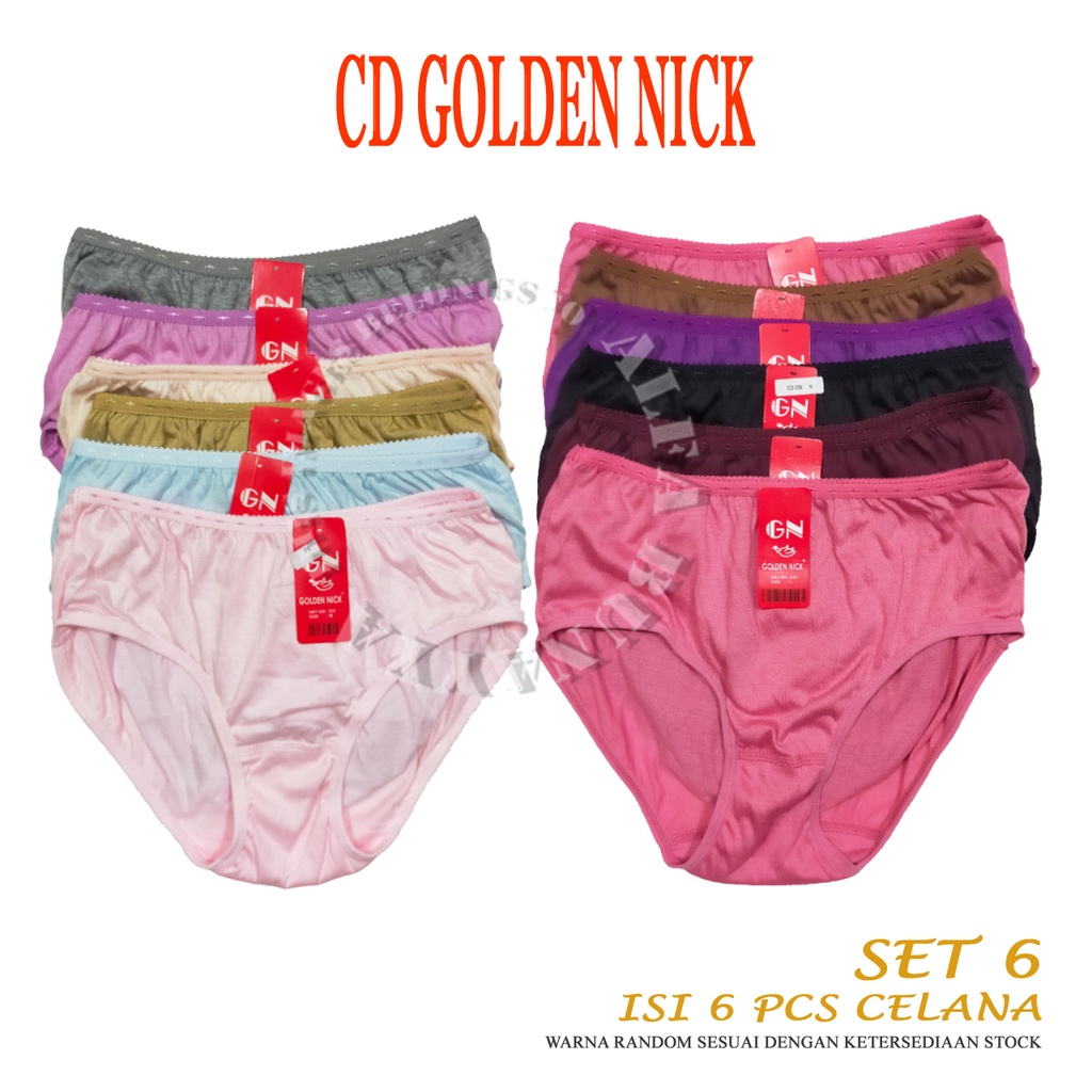Jual 6 Celana Dalam Wanita - GN 937A - CD GOLDEN NICK GN 937 939 931 | Shopee Indonesia