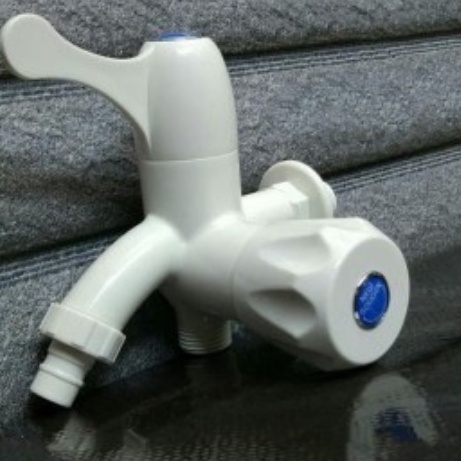 Jual KRAN CABANG PVC BULAT ENGKOL S 13/KRAN KERAN AIR KAMAR MANDI WC ...