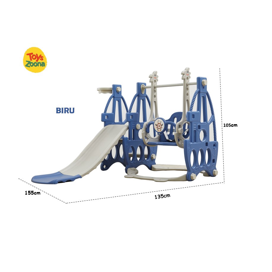 Jual ToysZoona Perosotan Ayunan Ring Basket 3 in 1 Mainan Anak Perosotan 3in1 Swing Slide ...