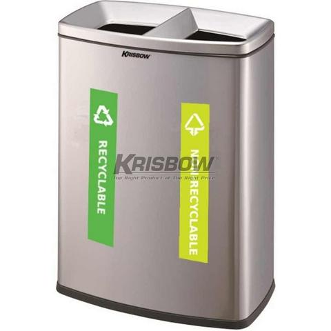 Jual Tempat Sampah Dust Bin 2 Compartment 30 L Open Top Krisbow ...