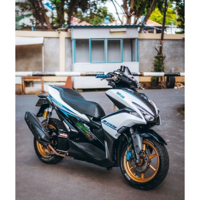 Jual STRIPING STICKER AEROX NVX 155 TRANSPARAN TYPE R BLUE CANDY ...