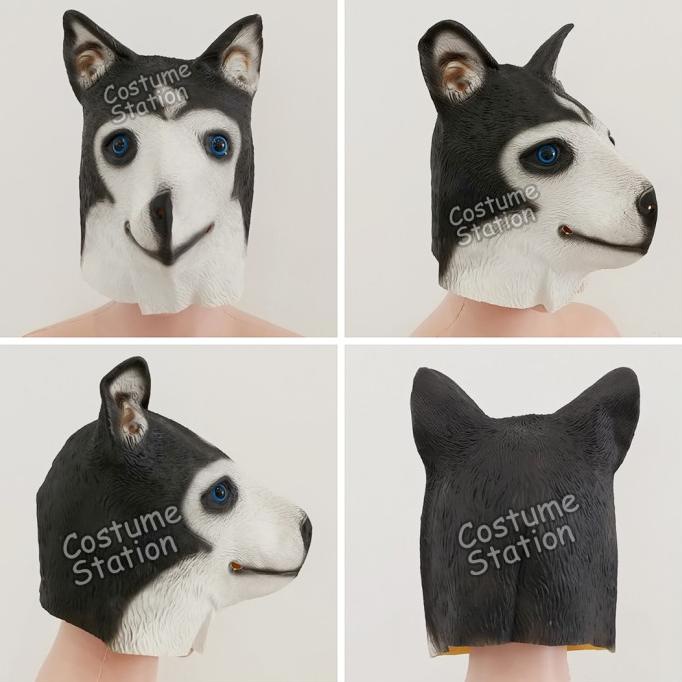 Jual Topeng Anjing / Dog Mask Latex Hewan Binatang Animal Halloween ...