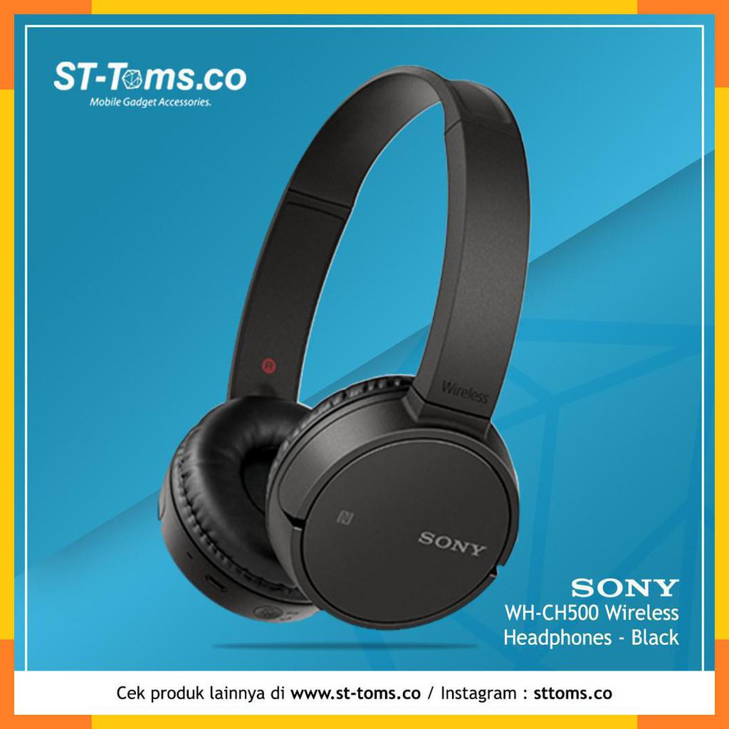 Jual Sony MDR WHCH500 WH CH500 CH 500 Wireless Headphones Black ...