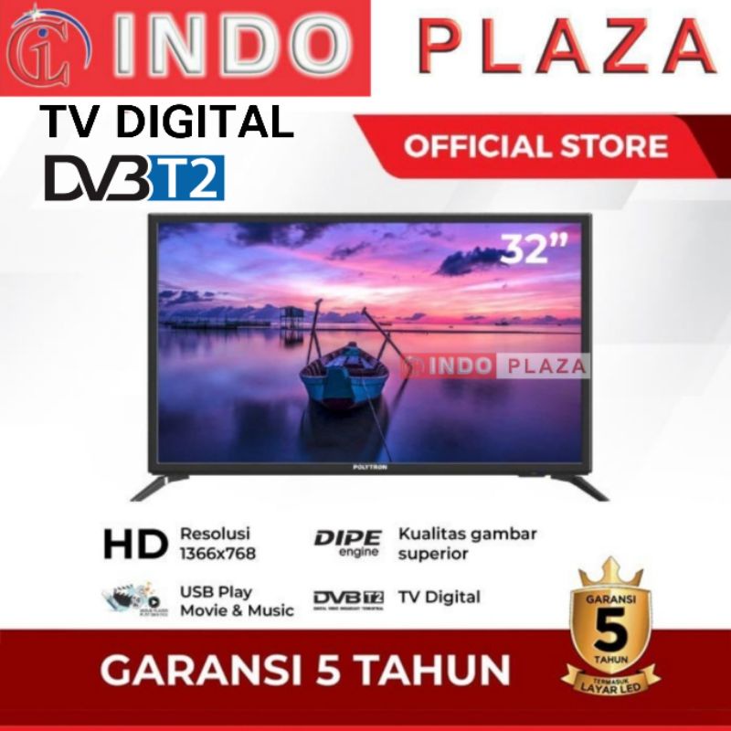 Jual TV POLYTRON 32 DIGITAL NEW 2022 PLD-32V1853 / V0753 / V1753 ...
