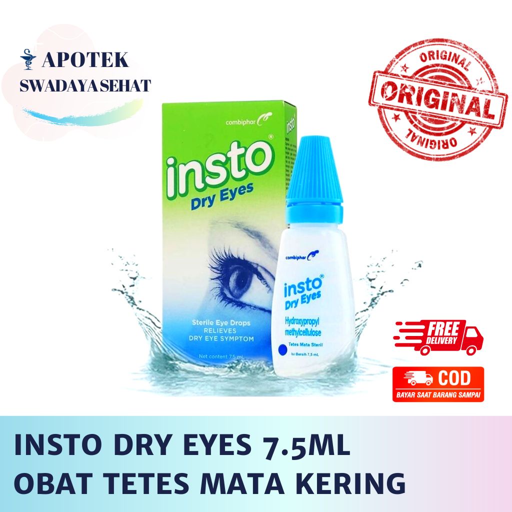 Jual INSTO DRY EYES 7,5ML Eye Drops Obat Tetes Mata Kering Iritasi ...