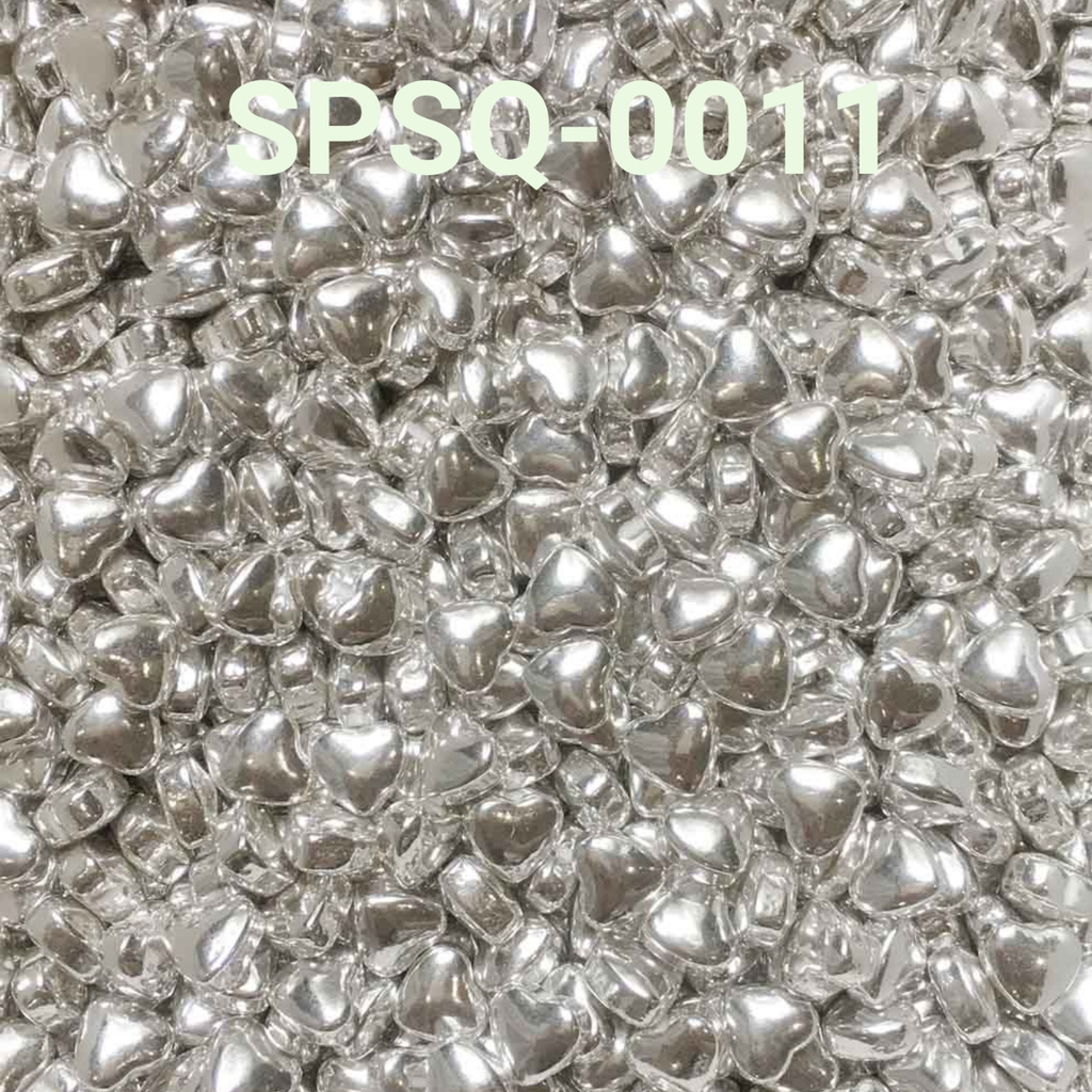 Jual SPSQ-0011 Sprinkles sprinkle sprinkel 250gr hati silver perak ...