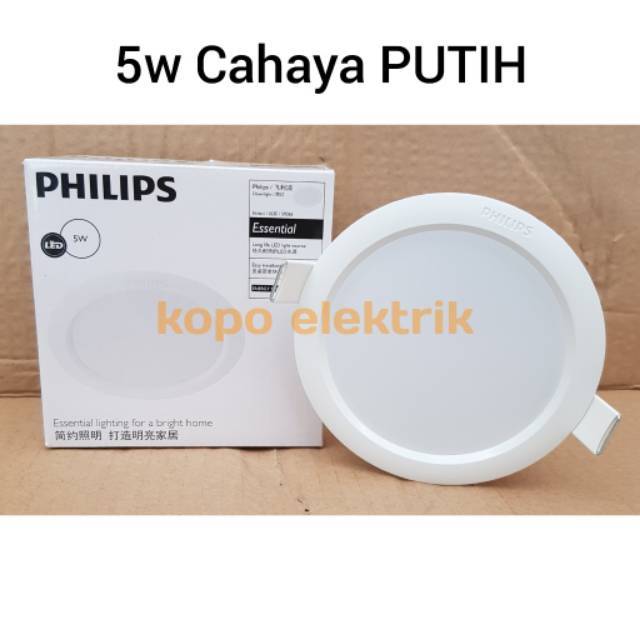 Jual Lampu Led Downlight Philips Bulat 5w Eridani 5 Watt | Shopee Indonesia