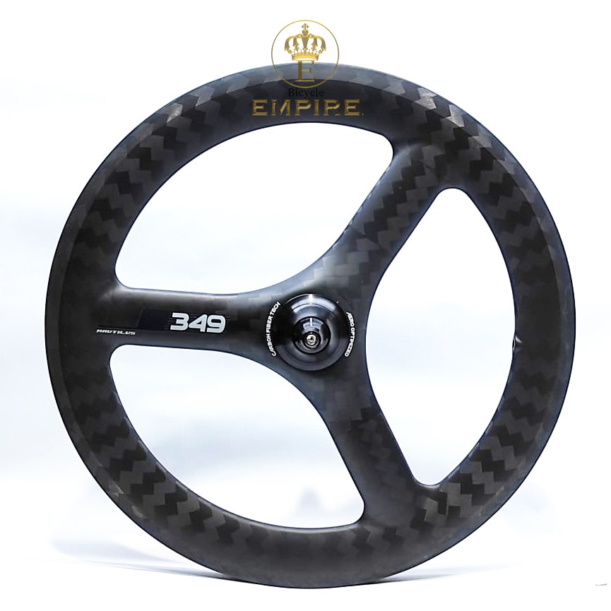 Jual Wheelset Depan Nautilus Tri Spoke Carbon Palang Tiga 16 Inch 349 ...