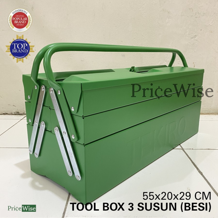 Jual Tool Box Besi 3 Susun Tekiro / Toolbox Besi | Shopee Indonesia