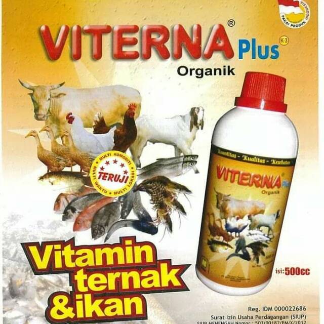 Jual VITAMIN TERNAK ( VITERNA ) BEBEK-UNGGAS-KAMBING-SAPI-LEMBU-IKAN ...