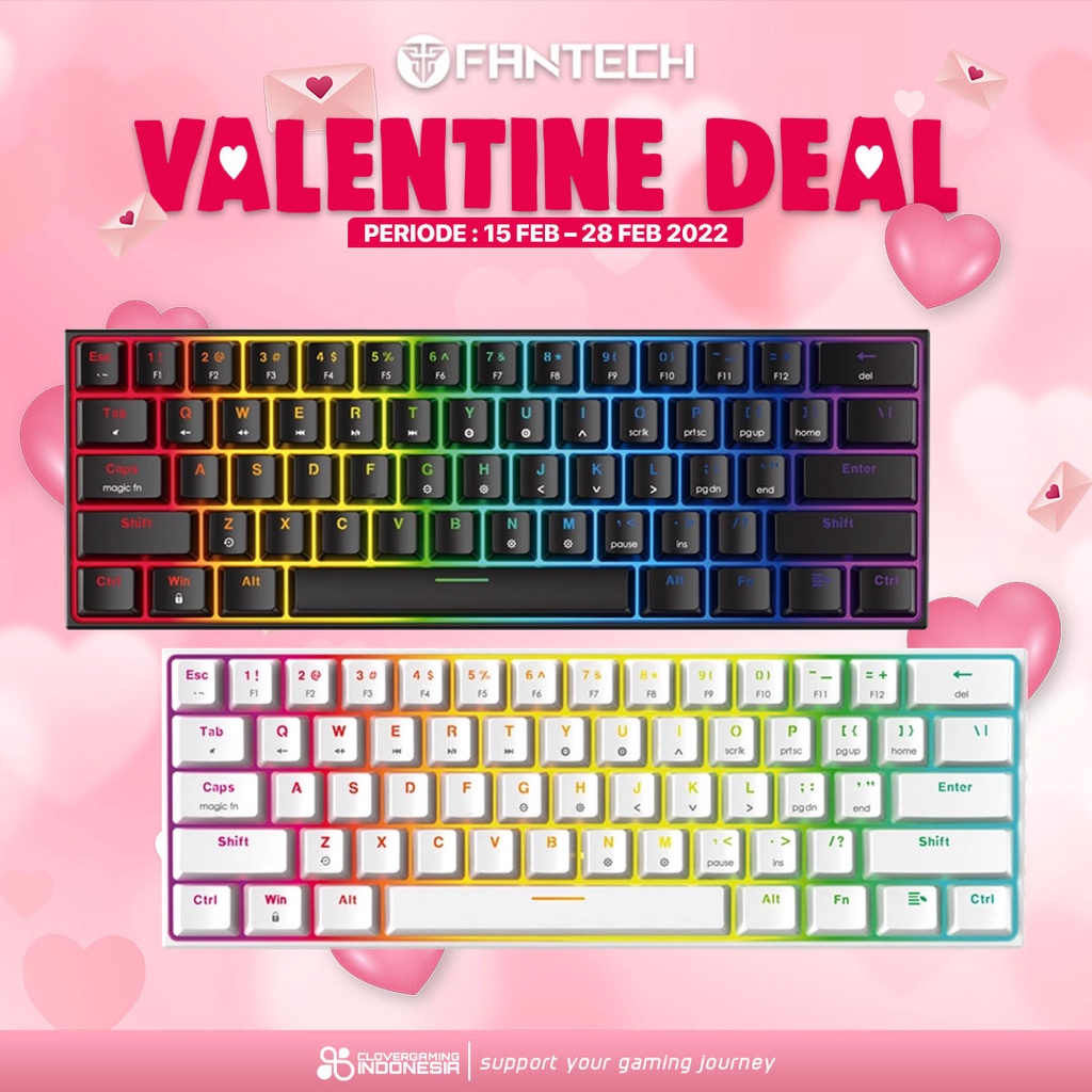 Jual Fantech MAXFIT61 RGB 60% - MAXFIT 61 Mechanical Gaming Keyboard ...