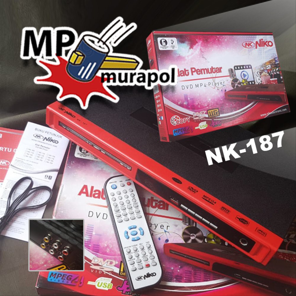 Jual NK 187 NIKO DVD Player Niko USB MP4 ORIGINAL Berkualitas | Shopee Indonesia