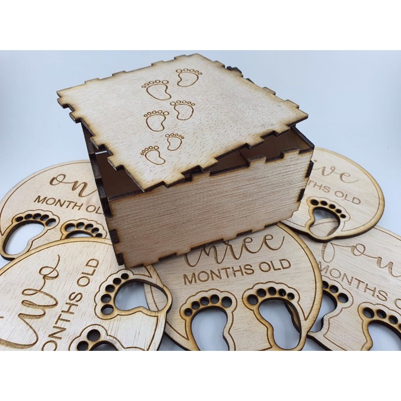 Jual BOX KOTAK PENYIMPANAN MILESTONE | BABY MILESTONE | Shopee Indonesia