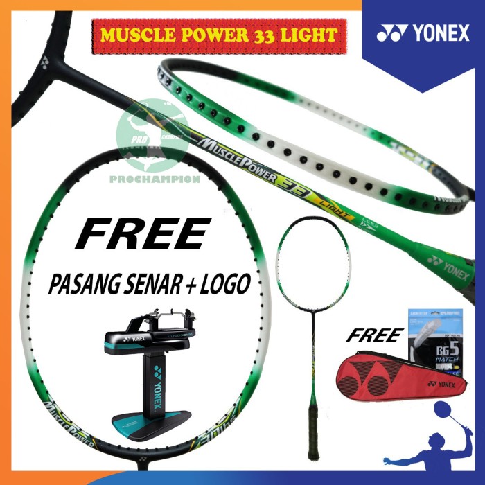 Jual YONEX MUSCLE POWER 33 LIGHT RAKET BADMINTON ORIGINAL | Shopee ...
