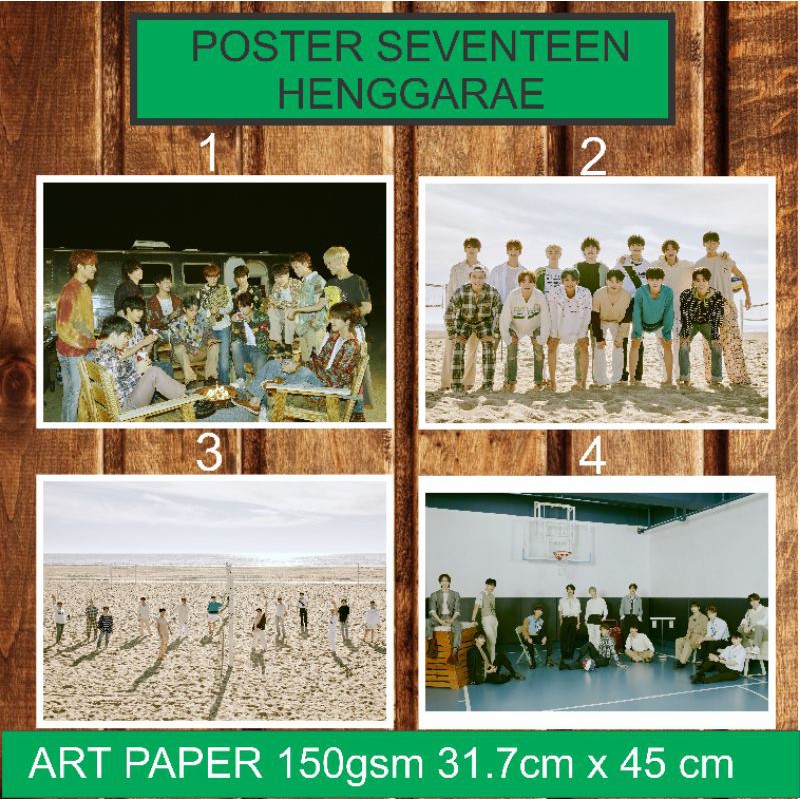 Jual POSTER SEVENTEEN HENGGARAE ALBUM | Shopee Indonesia