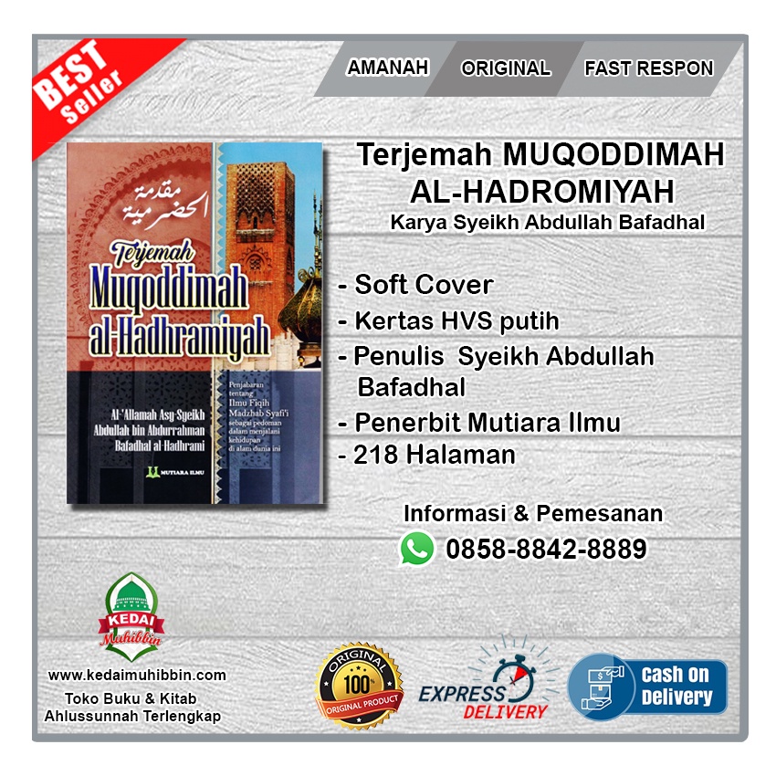 Jual Terjemah MUQODDIMAH AL-HADROMIYAH Karya Syeikh Abdullah Bafadhal ...