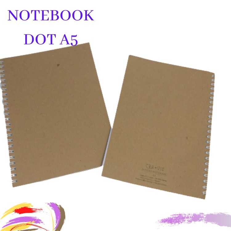 Jual notebook dottted A5 /SPIRAL NOTE BOOK A5 DOTTED/BUKU TITIK/BELAJA ...