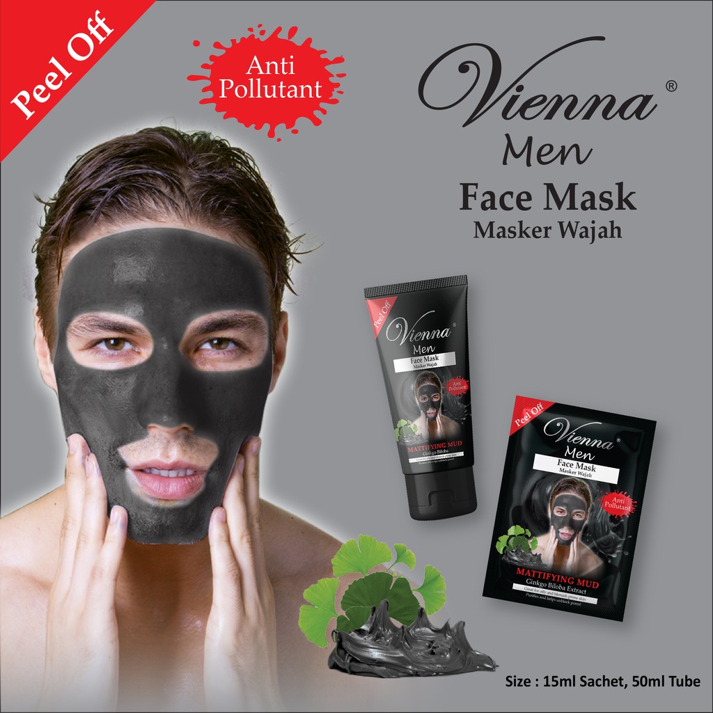 Jual Vienna Men Peel Off Mask Mattifying Mud 15ml | Shopee Indonesia