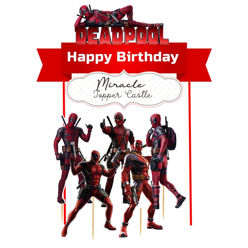Jual Deadpool Cake Topper | Shopee Indonesia