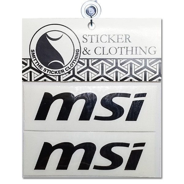 Jual Stiker MSI Logo Cutting Sticker untuk aksesoris Mobil Motor ...