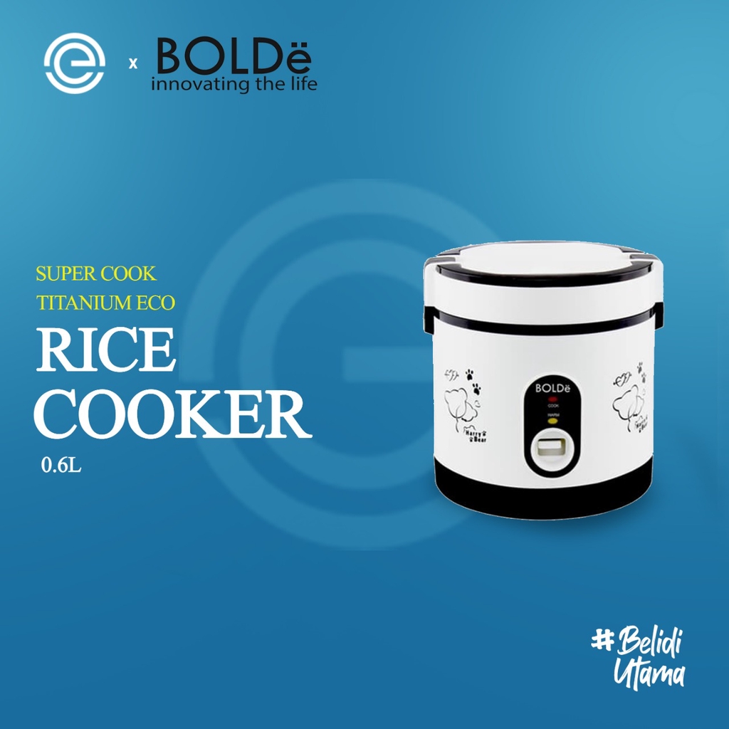 Jual BOLDe Rice Cooker Mini 0.6 Liter - SUPER COOK TITANIUM | Shopee ...