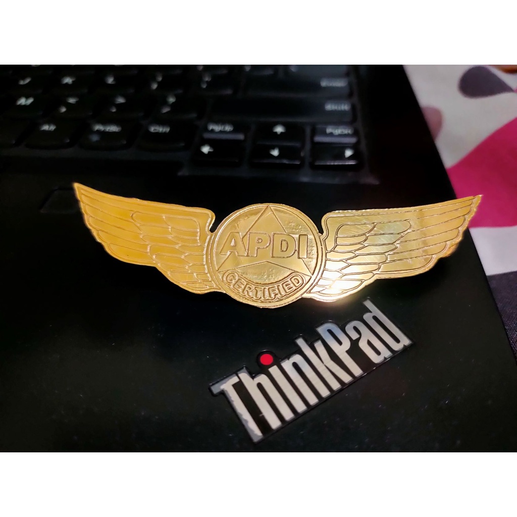 Jual wing APDI ASOSIASI PILOT DRONE INDONESIA brevet Kualitas Premium kuningan FASI PDH | Shopee ...