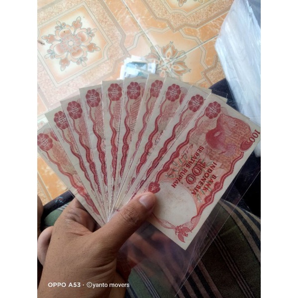 Jual uang kuno 100 merak Gress/baru original | Shopee Indonesia