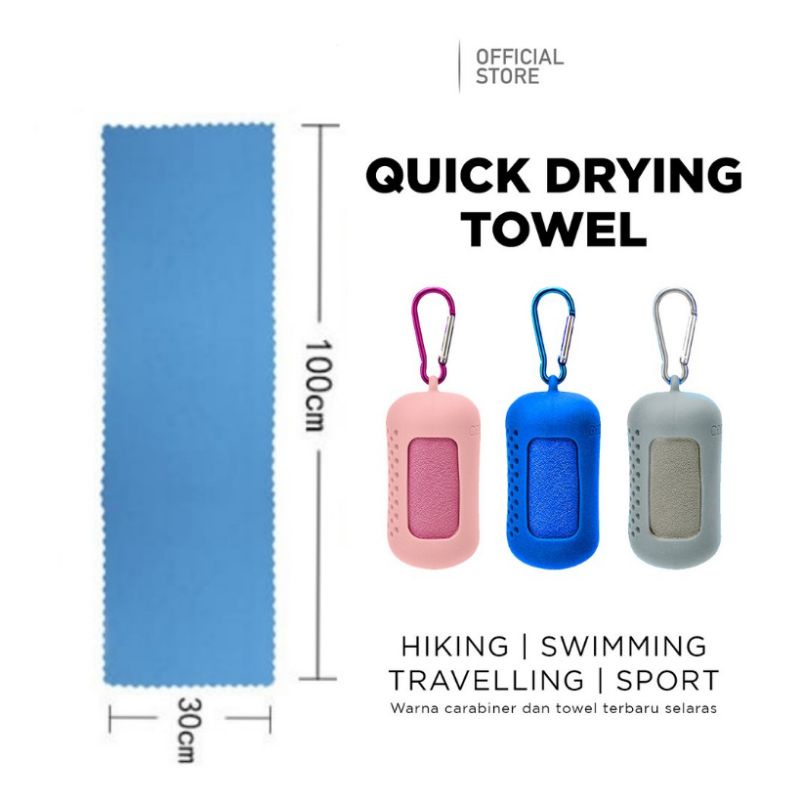 Jual Handuk Travelling Olahraga Microfiber Quickdry Outdoor 01 | Shopee ...