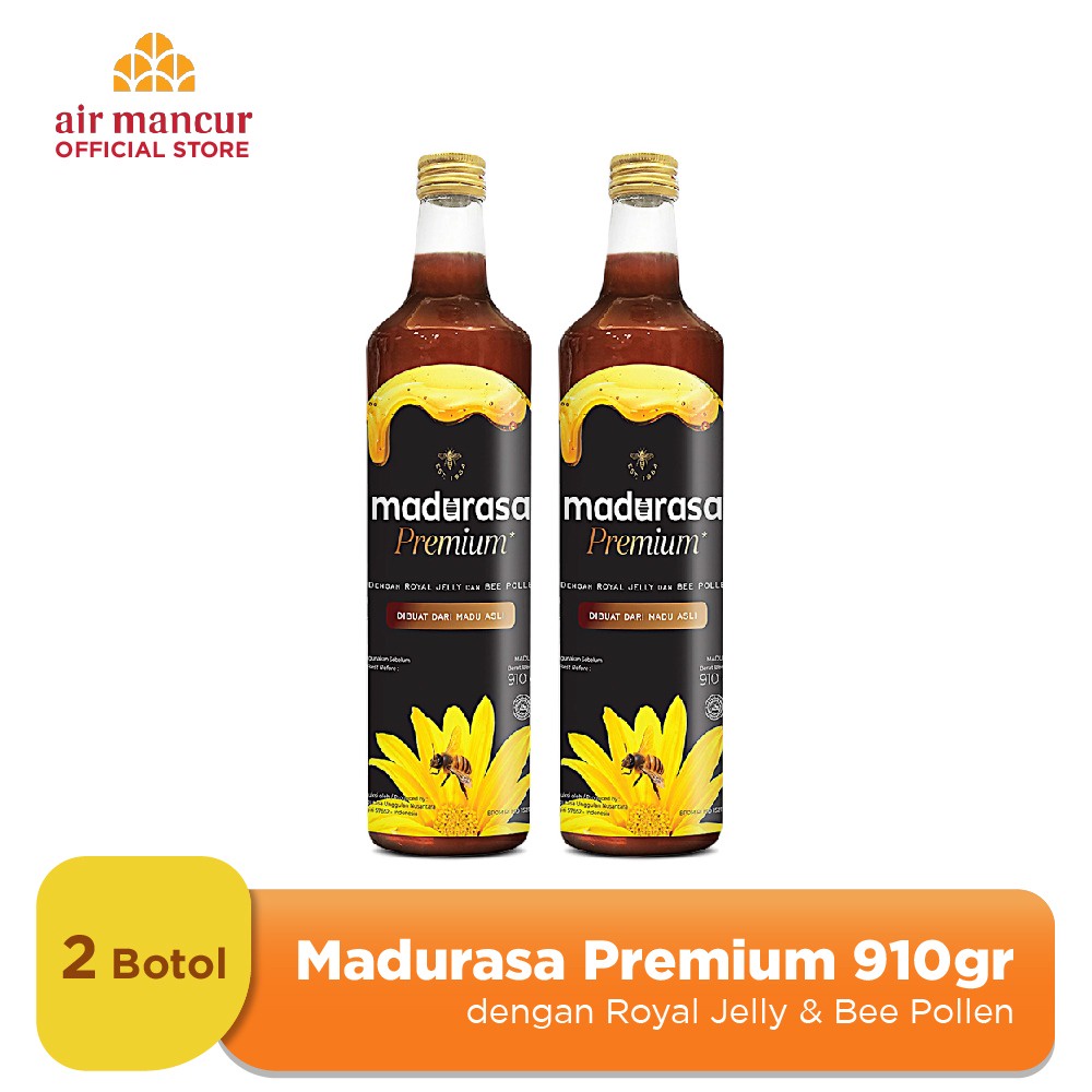Jual Madurasa Premium 910gr Botol (2) - Madu Asli Royal Jelly Bee Pollen | Shopee Indonesia