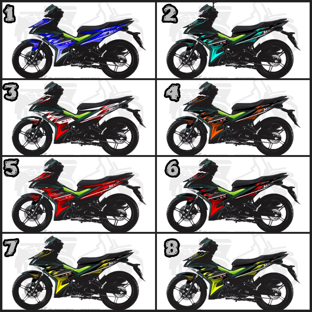 Jual Stiker Motor Striping Variasi Semifullbody Yamaha MX King 150 ...