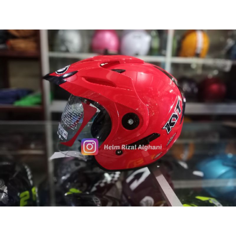 Jual HELM KYT VENOM RF SOLID RED MERAH CABE | Shopee Indonesia