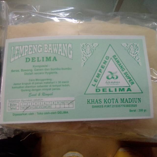 Jual Krupuk Lempeng Bawang Delima Khas Madiun | Shopee Indonesia