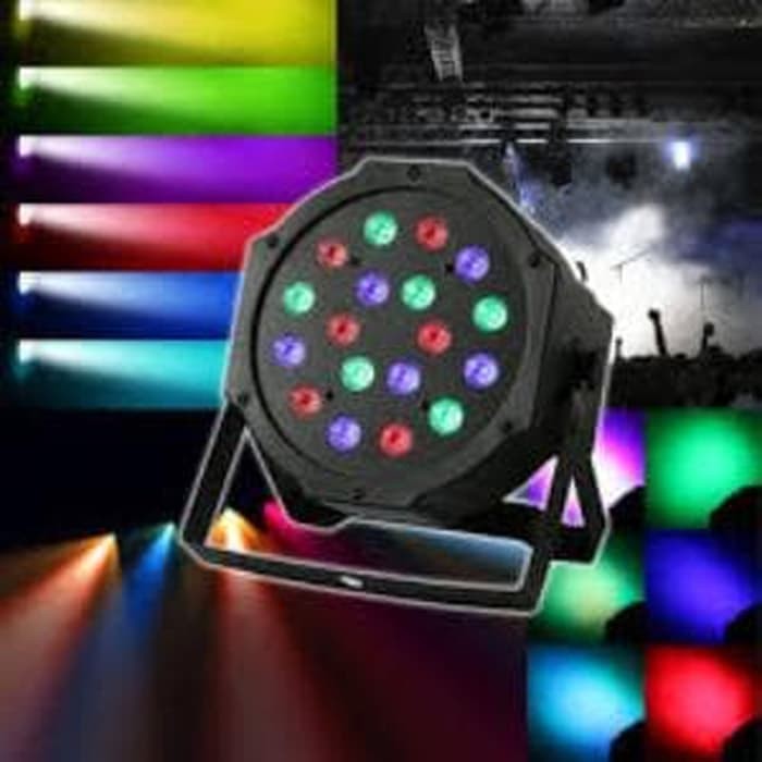 Jual Lampu Sorot Panggung Led Disko Par Light 18 RGB Cahaya***TOP ...