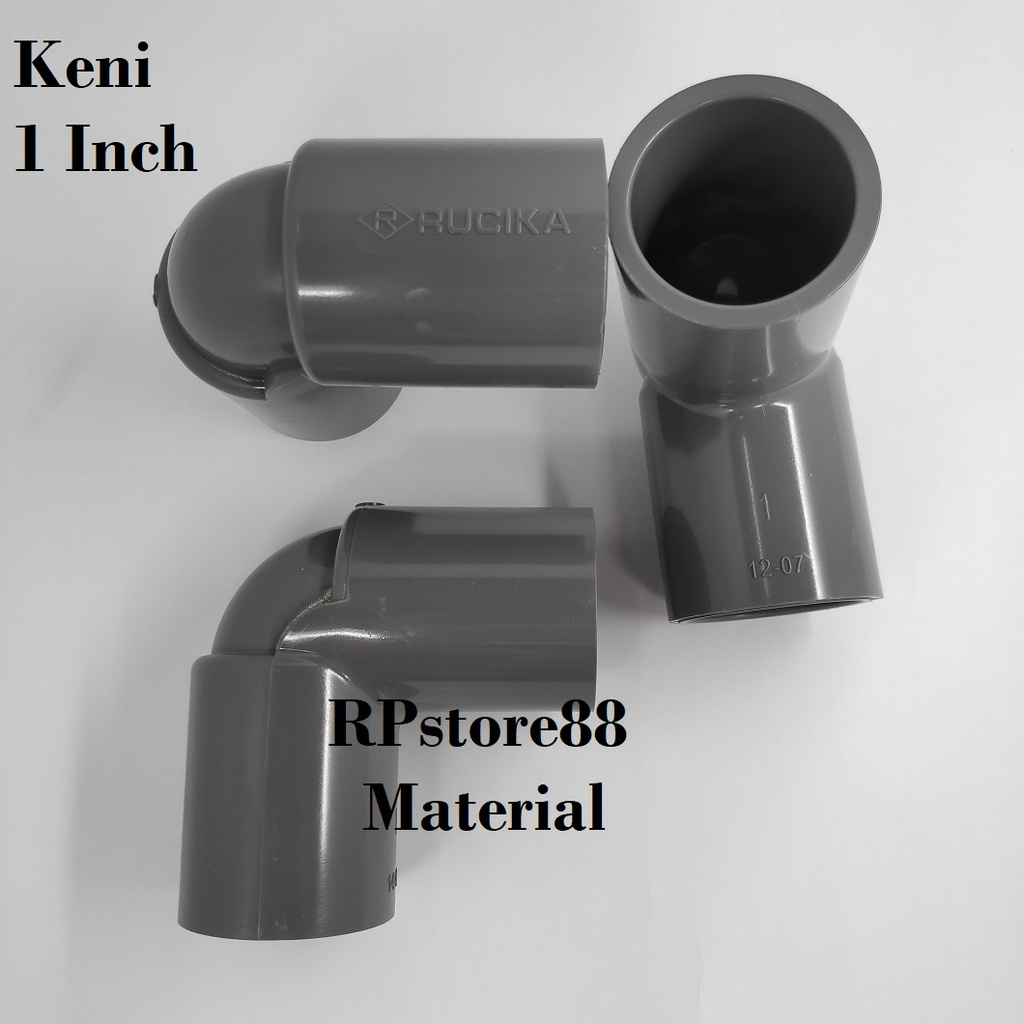 Jual KENI ELBOW PVC 1'' AW RUCIKA - KNEE 1 INCH -KNIE 1 INCI - BELOKAN L | Shopee Indonesia