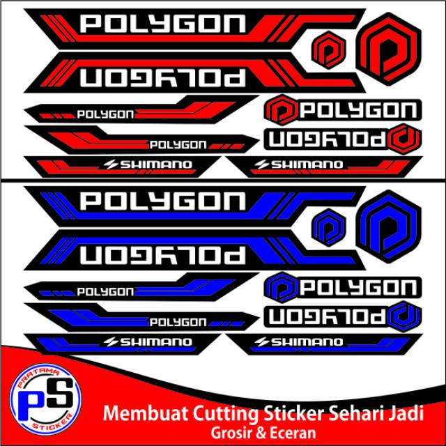 Jual Frame Sticker Cutting Sepeda Polygon | Shopee Indonesia