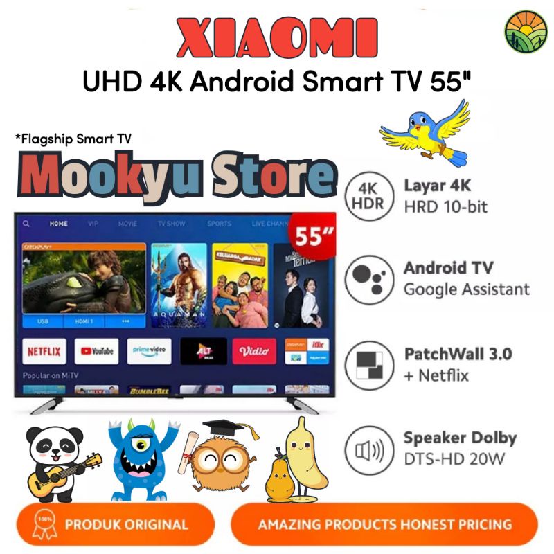 Jual Xiaomi LED 55 inch | Android Smart TV UHD 4K | Flagship Premium ...