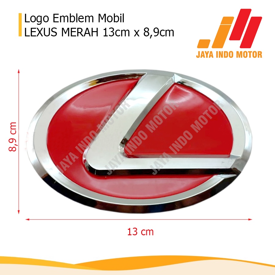 Jual Logo Emblem Mobil LEXUS MERAH / RED 13CM X 8,9CM | Shopee Indonesia