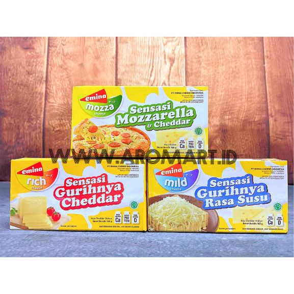 Jual Emina Cheese Keju Cheddar Olahan - 165g | Shopee Indonesia