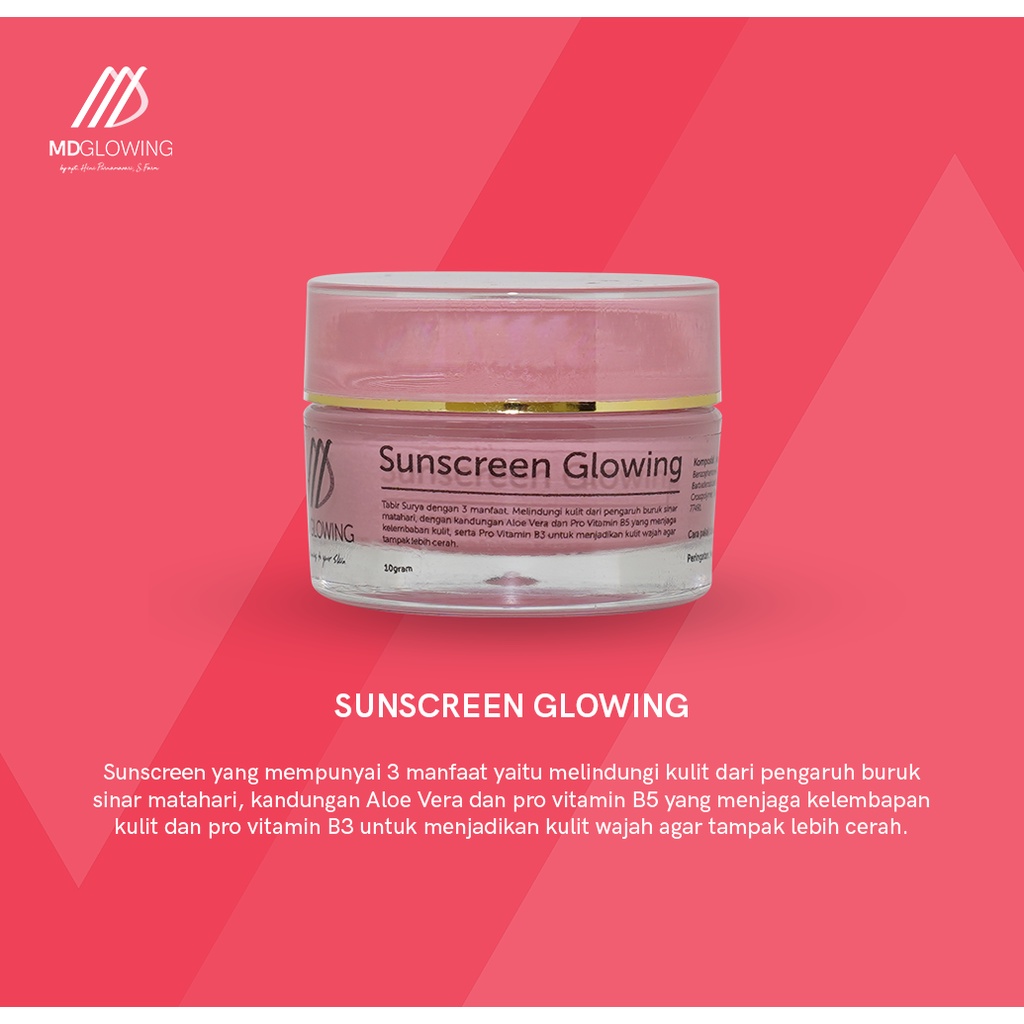 Jual Sunscreen Glowing by MD Glowing MDGlowing Skin | Shopee Indonesia